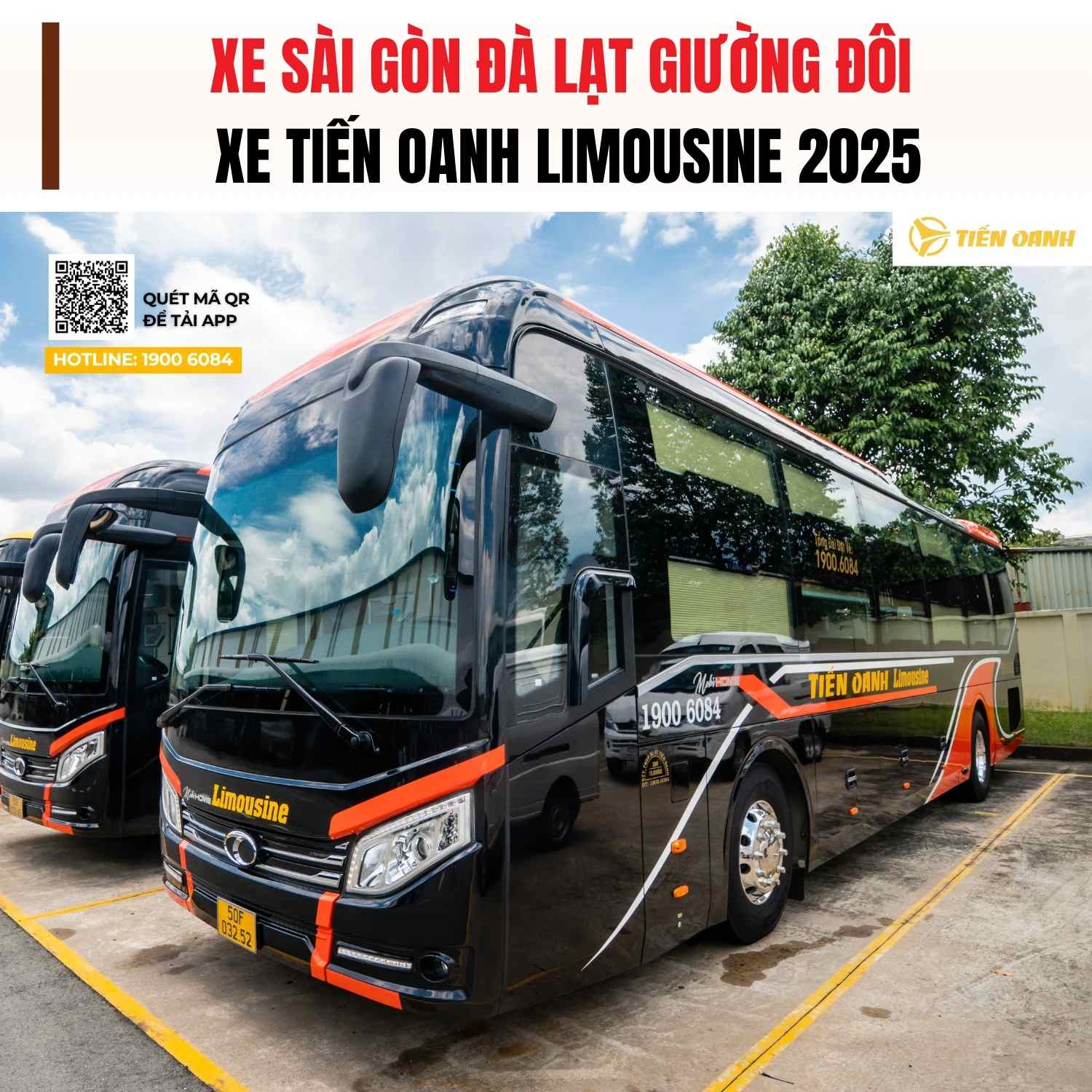 Xe Sài Gòn Đà Lạt giường đôi – Xe Tiến Oanh Limousine 2025